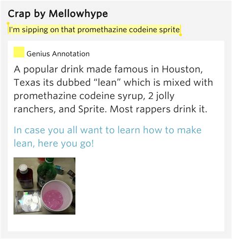 I M Sipping On That Promethazine Codeine Sprite Crap