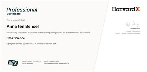 Anna Ten Bensel On Linkedin Datascience Harvardx Edx