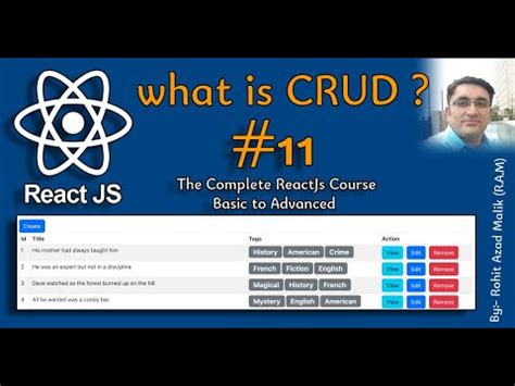 Crud Operation In React Js Using Axios Web Api Api Call In React Js Crud YouTube