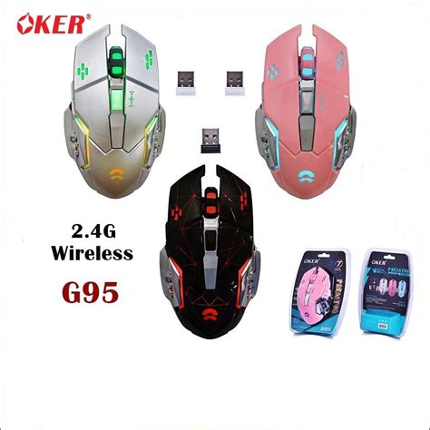 Oker Mouse Wireless 2 4g Predator G95 เม้าส์ไร้สาย 2 4g ประกันศูนย์แท้