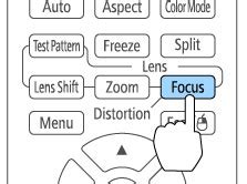 Focusing The Image Using The Focus Button