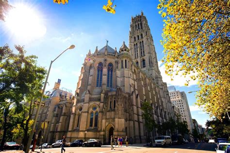 Riverside Church Bell Tower New York Dallalto Tra Rooftop E
