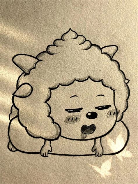 懒羊羊简笔画简单图文怎么画（共14张） 简笔画图片大全