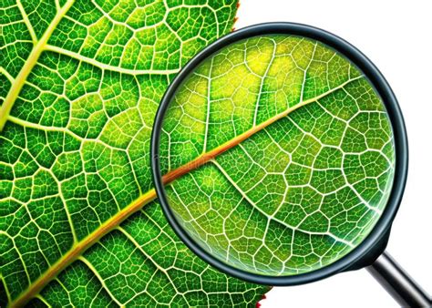A Detailed Microscopic Crosssection Of A Plant Leaf Unveiling The Cellular Structure And Anatomy