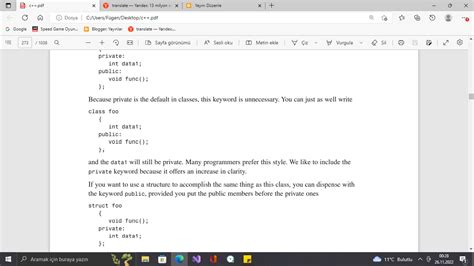 Difference Between Class And Structure On C Private Default On Class But Public Default On