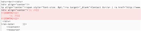 evernote export bug notes can occasionally contain bogus cdata