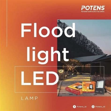 Promo Pfl Potens Lampu Led Flood Light Lampu Sorot Warna Kun Watt Daylight