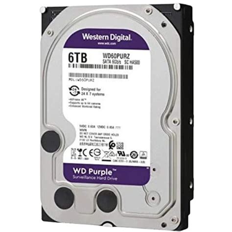 6tb hard disk drive wd purple surveillance dahua security