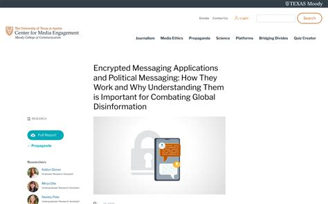 Project Encrypted Messaging Applications And Political Messaging How They Work And Why