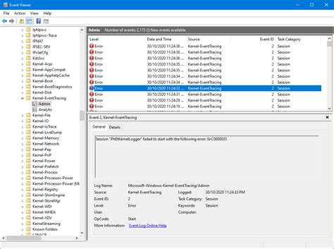 Kernel Eventtracing Errors While Using Process Hacker · Issue 726 · Winsiderss Systeminformer