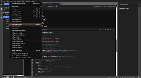 jupyter notebook如何显示行号？ jupyter notebook显示行号 csdn博客