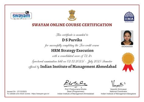 D S Purvika On Linkedin Online Swayam