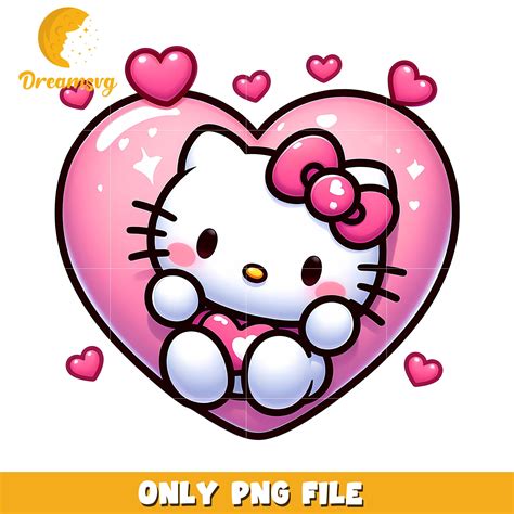 Hello Kitty Heart Png Clipart Dreamsvg Store