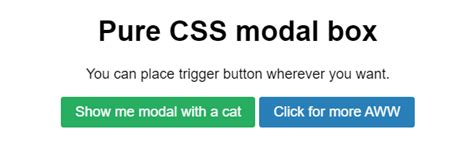 CSS Modal Windows Examples
