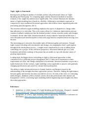 Agile Vs Structured Approaches In System Analysis A Comparative