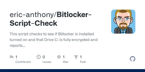 Github Eric Anthonybitlocker Script Check This Script Checks To See