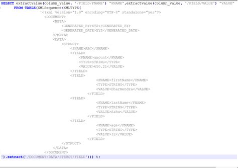 Read Xml Data Attribute Value From The Database Through Sql Query
