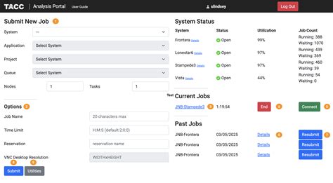 tacc analysis portal tap tacc hpc documentation