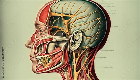 Human Head Anatomy Muscles Illustration Of A Human Head Skull