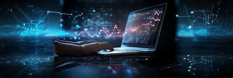 Premium Ai Image Business Worker Using Laptop Data Analytics