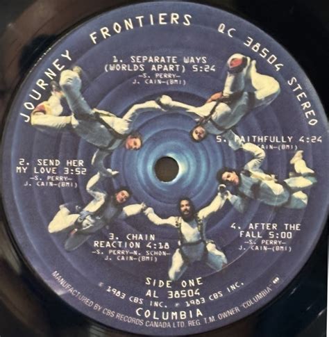 Journey Frontiers Vinyl Lp Canadian Pressing Record Cellar Canada