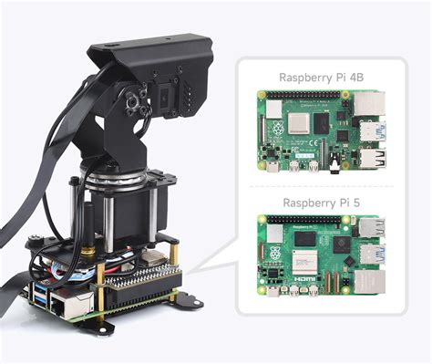 360° Omnidirectional High Torque 2 Axis Expandable Pan Tilt Camera