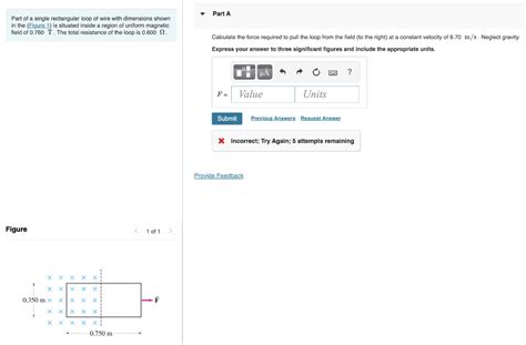 Solved Part A Part Of A Single Rectangular Loop Of Wire With Chegg