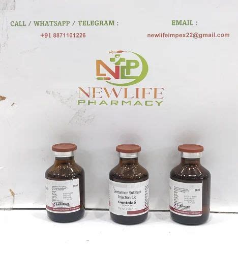 Gentalab Gentamicine Sulphate Injection 30 Ml At ₹ 37 Vial Gentamicin Injection In Nagpur Id