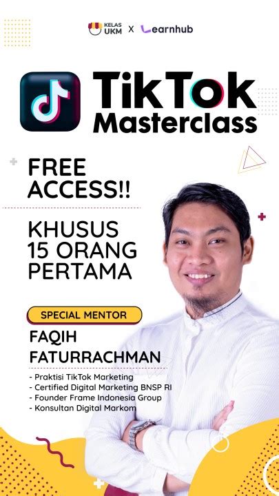 learnhub on linkedin kelasukm ecoursetiktok mengoptimalkantiktok
