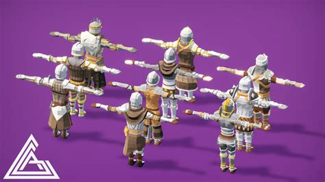 Lowpoly Knights Modular