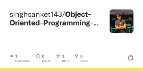 GitHub Singhsanket Object Oriented Programming In JS