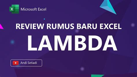 Review Dan Pengenalan Rumus Baru Lambda Excel Youtube