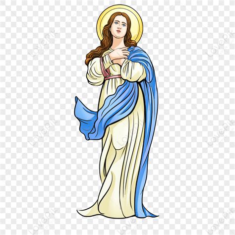 성모기도 마리아 기독교 가톨릭 유럽 종교적 인물 일러스트 컬러 하나님의 어머니성경성광 Png 일러스트 무료 다운로드 Lovepik
