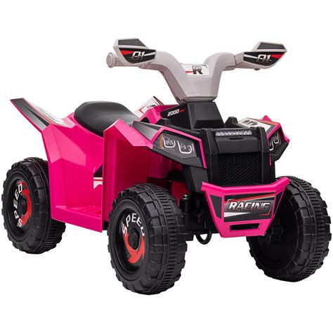 Homcom 6v Electric Quad Bike With Wear Resistant Wheels