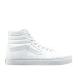 Vans Unisex Sk8 Hi True White Shoes Canvas And Suede Upper High Top