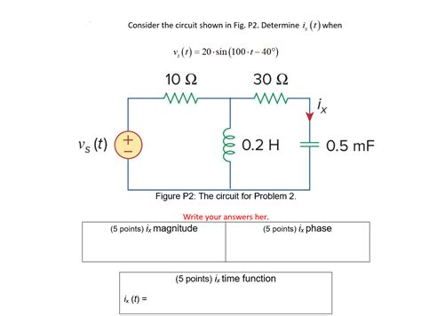 Solved Consider The Circuit Shown In Fig P Determine If Chegg