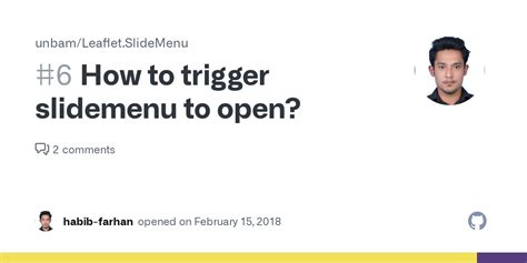 How To Trigger Slidemenu To Open Issue Unbam Leaflet Slidemenu Github