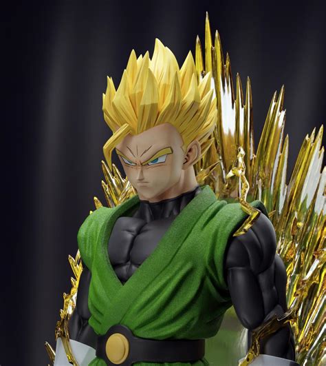 七龙珠Z 悟饭 超級賽亞超人 双头雕版 D打印模型 七龙珠Z 悟饭 超級賽亞超人 双头雕版 D打印模型stl下载 人物 D打印模型 Enjoying D打印模型网