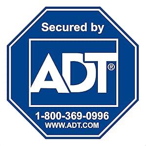 Security ADT Sign 11 X 11 With 2 Window Stickers Amazon Ca Home Kitchen