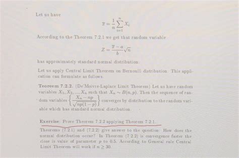Solved Let us have xˉ n1i 1nXi According to the Theorem 7 2 Chegg com