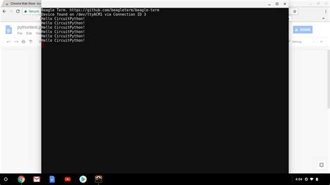 Beagle Term Using Circuit Playground Express Makecode And Circuitpython On A Chromebook