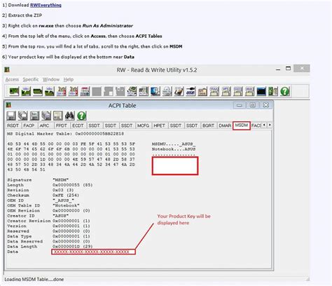Reading BIOS Located Product Key Info Solved Windows Forums