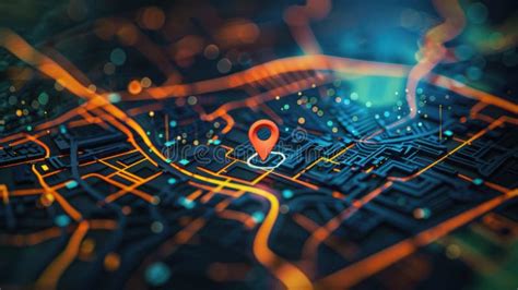 A Close Up Of A Mouse Cursor Moving Across A Digital Map Showing