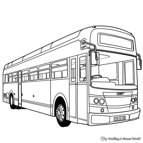 Autobus Bus Coloring Coloriage Colorier Printable Un Cliparts Dessins