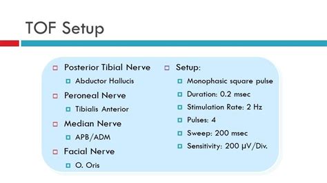 Train Of Four Tof Monitoring Are We Doing It The Right Way