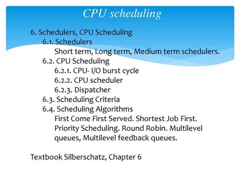 Cpu Scheduling 6 Schedulers Cpu Scheduling 61 Schedulers Ppt Download