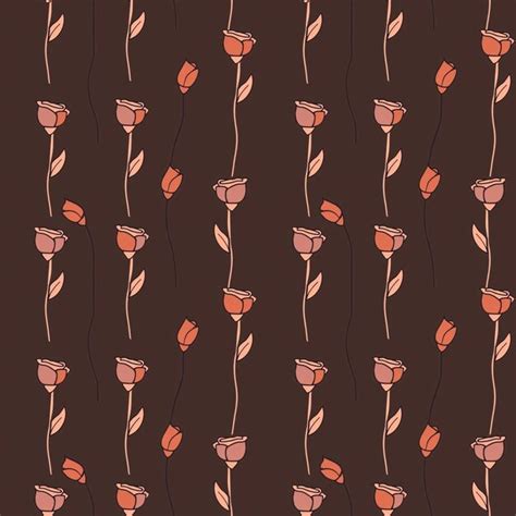 Premium Photo Rose Tile Pattern Floral Design Tilework Patterned