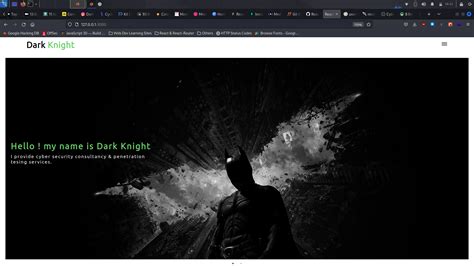 GitHub Dark Knight Simple React App