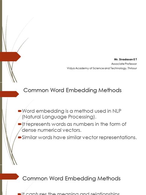 Common Word Embedding Continuous Bag Of Words Word2vec Pdf