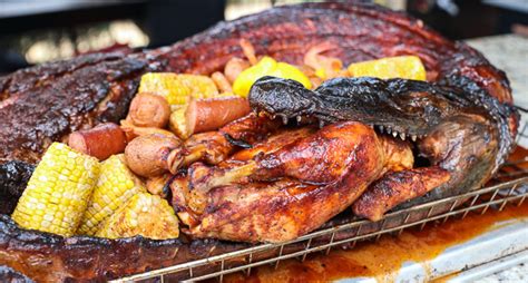 Grilled Whole Alligator